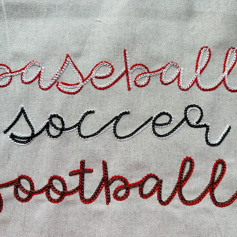 Chain Stitch Embroidery Font - Etsy