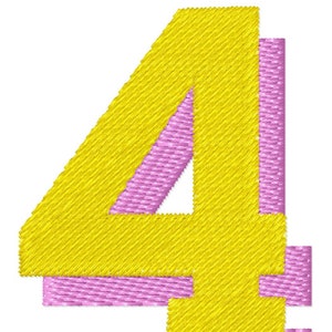 Block Type Shadow Numbers Fill Stitch Machine Embroidery Designs ...