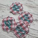 Tartan Plaid Gingham Christmas Tree Ornaments Decoration or Gift Tags ...