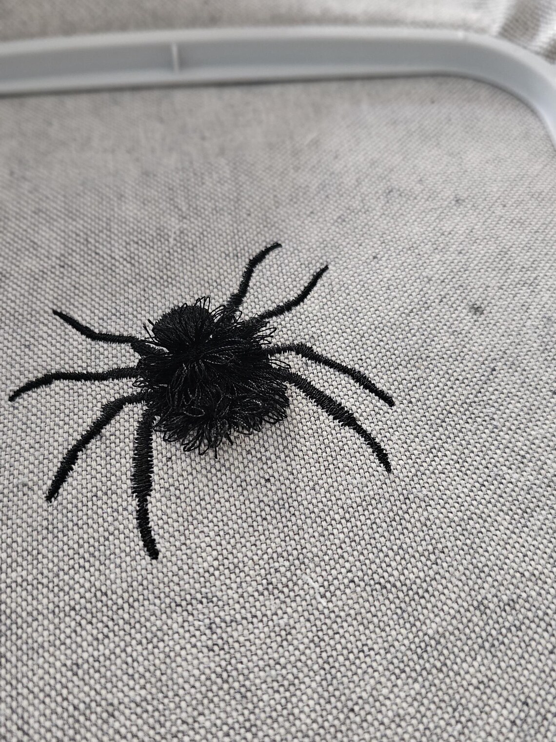 Fringed Spider Fluffy Fur Chenille Halloween Machine Embroidery Designs ...