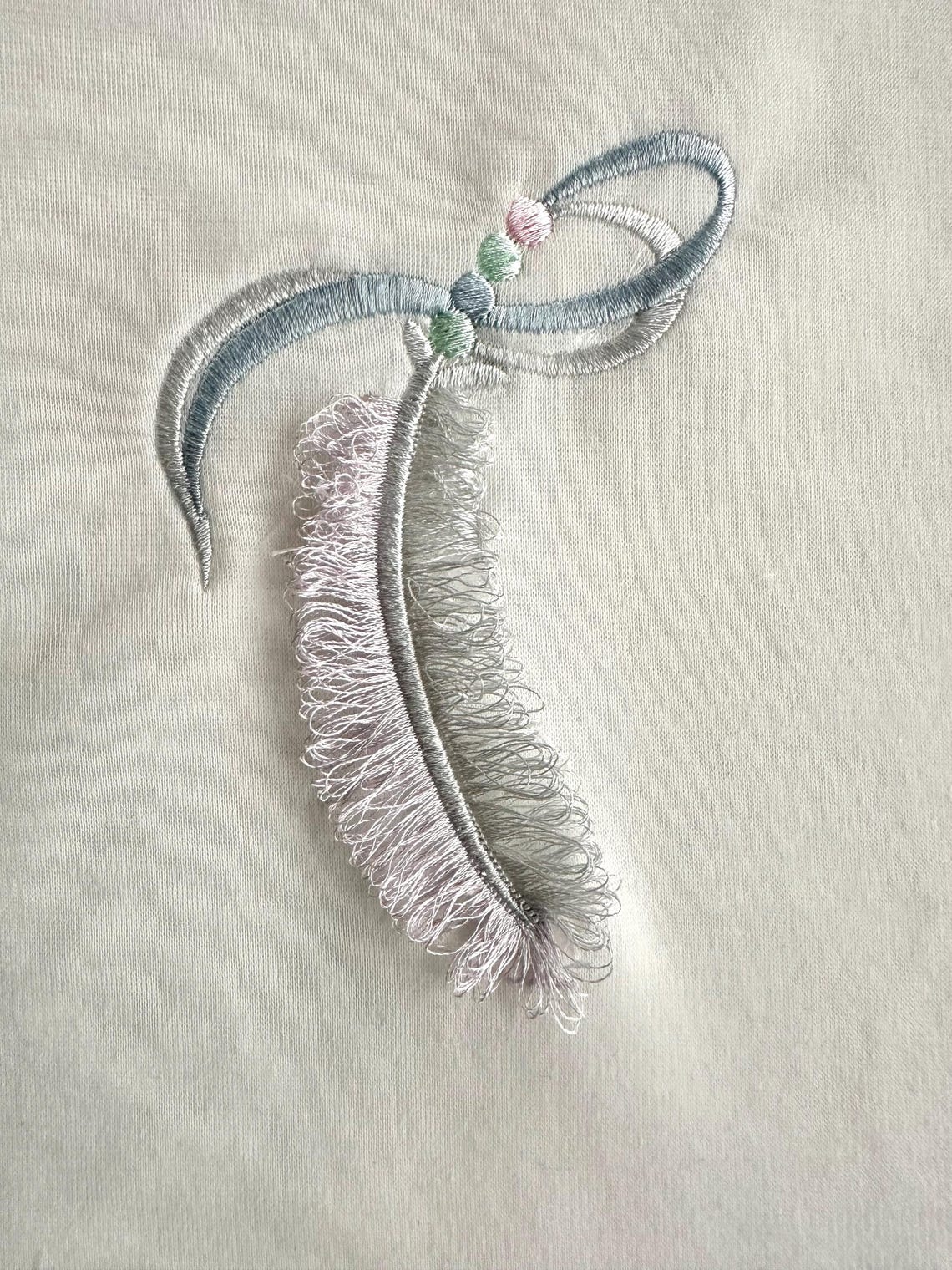 Simple Fringed Feather Machine Embroidery Designs Fringe in the Hoop ...