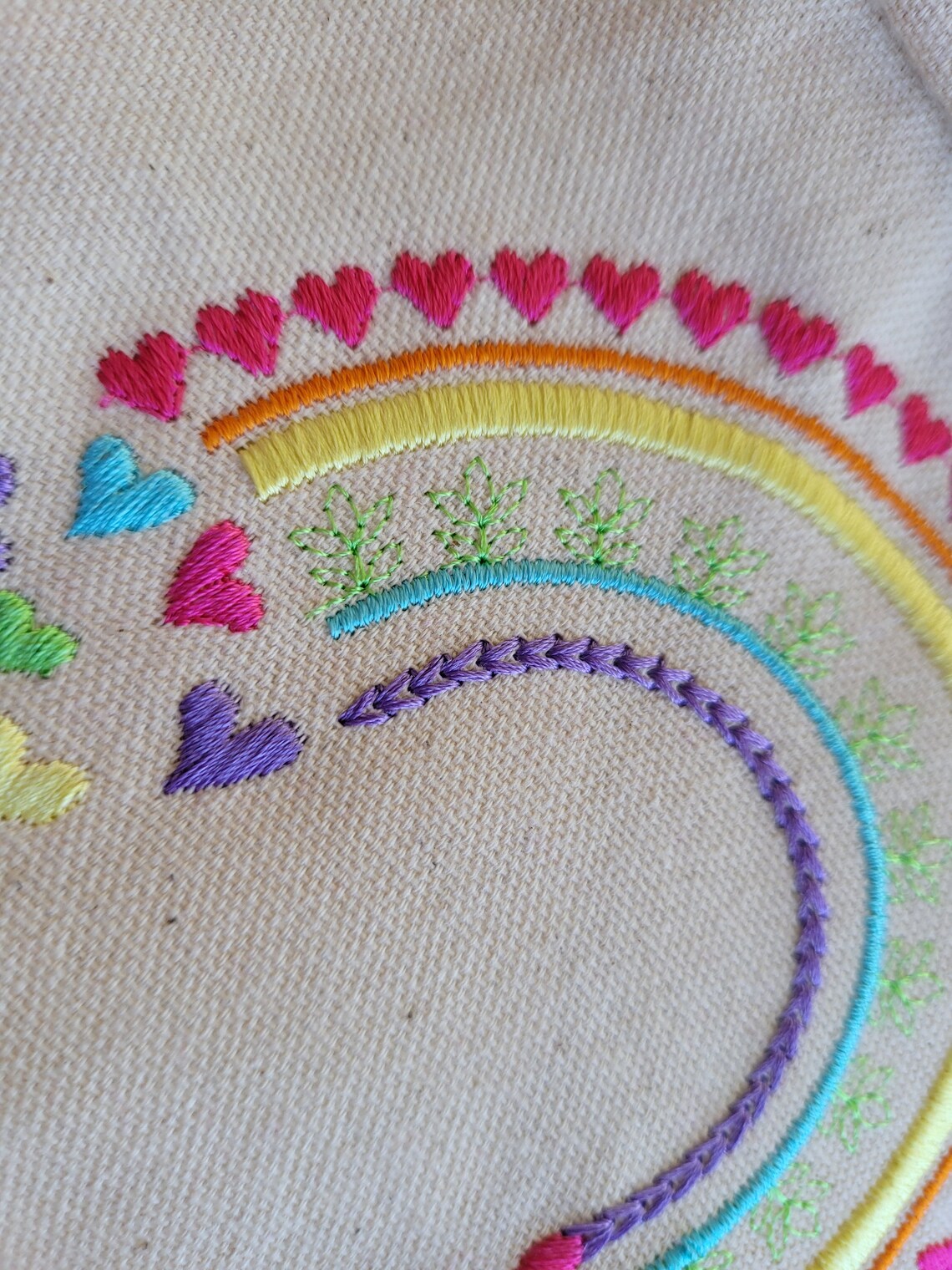Mini Light Stitching Light Stitch Rainbow Machine Embroidery Designs in ...