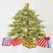 Fringed Fluffy Christmas Tree With Holiday Lights and Gifts Machine ...
