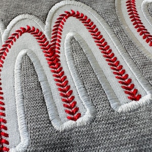 Baseball Stitch Applique FONT Sports Alphabet Monogram Softball Kids ...