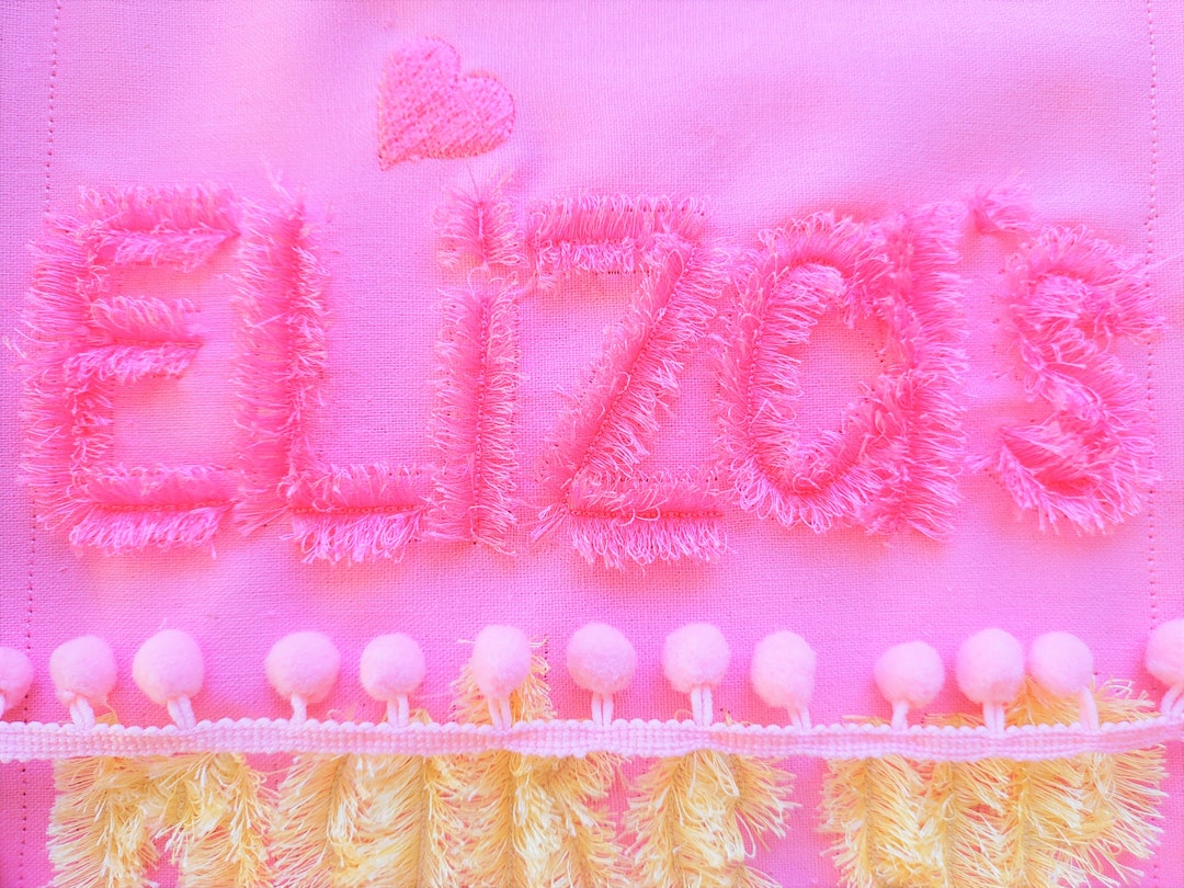 Cute Fluffy Fringed FONT Machine Embroidery Designs in Assorted Sizes ...