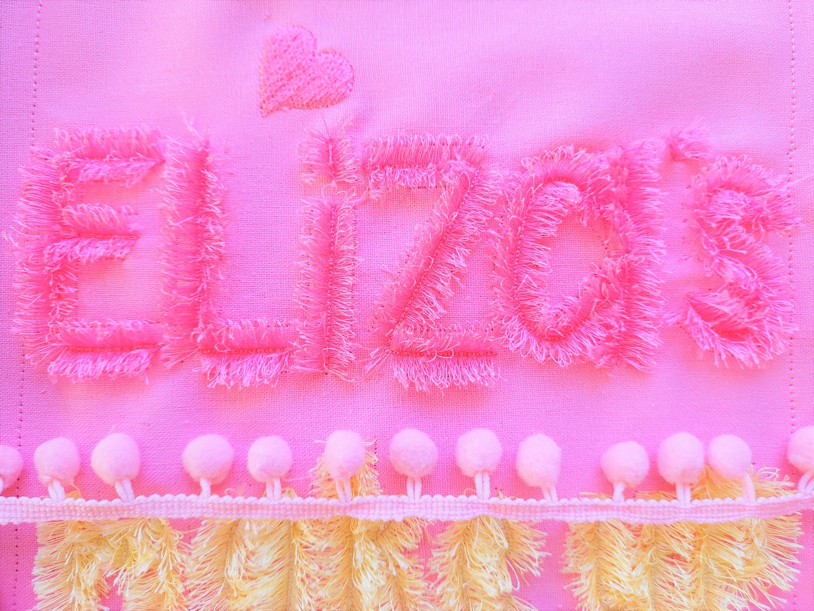 Cute Fluffy Fringed FONT Machine Embroidery Designs in Assorted Sizes ...