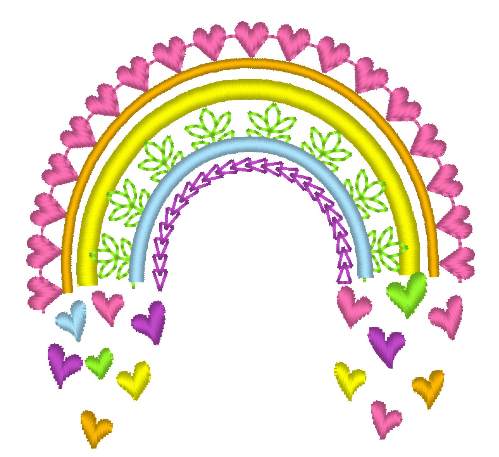 Mini Light Stitching Light Stitch Rainbow in Many Sizes, Rainbow ...