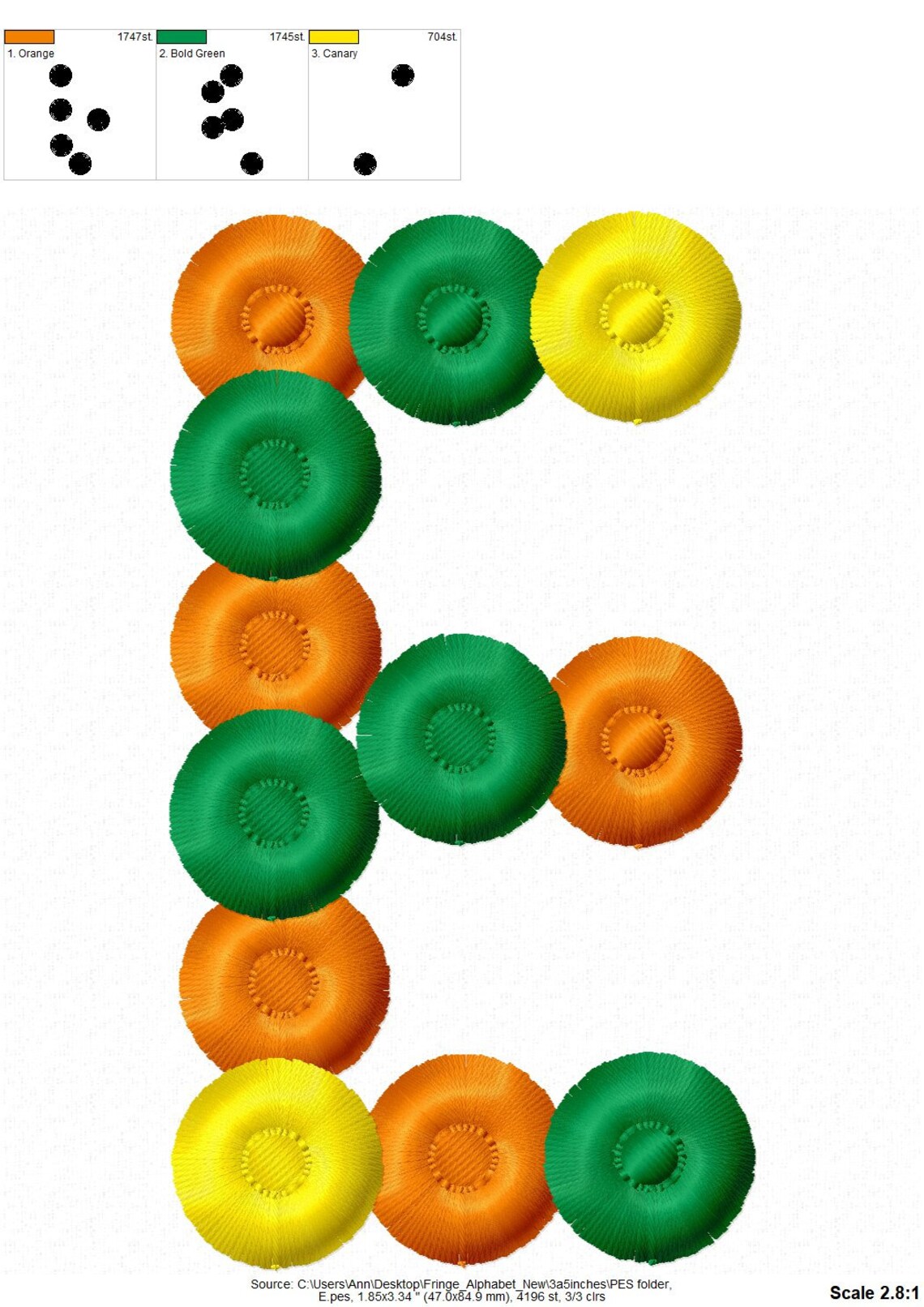 Circle Fringed FONT Alphabet Letters Machine Embroidery - Etsy