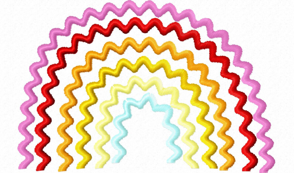 Rainbow Quick Stitch Rainbow Ric Rac Authentic Original | Etsy