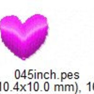 Mini Hearts Add on Mini Size Micro Wee Machine Embroidery Designs Less ...