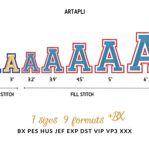 Double Two Stitch Applique Athletic Sport High School Team Players ...