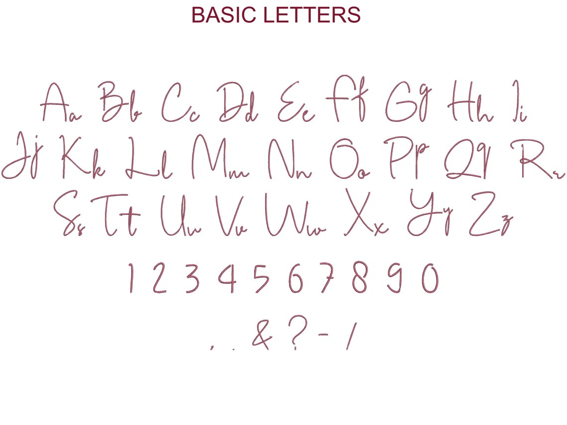 Script Calligraphy Signature Handwritten FONT Machine - Etsy