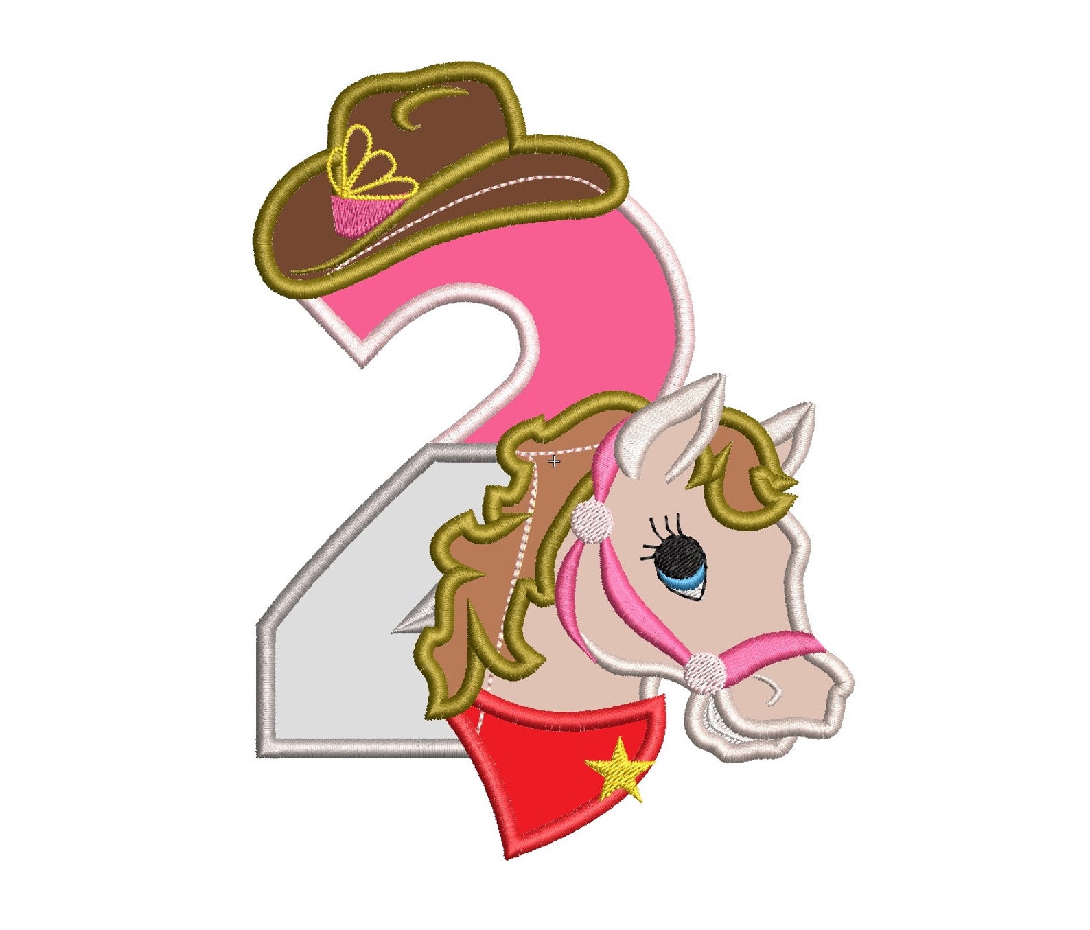 Cowgirl Birthday Number 2 TWO Only Number 2 Farm Girl Horse - Etsy