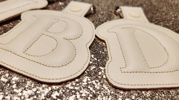 Special Puffy Puff Foam Classic Key Fob Snap Tab Monogram A - Etsy