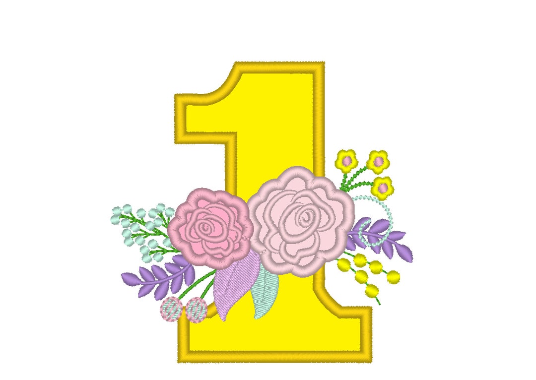 Farm Birthday Number Country Style Vintage French Floral Crown Barn ...