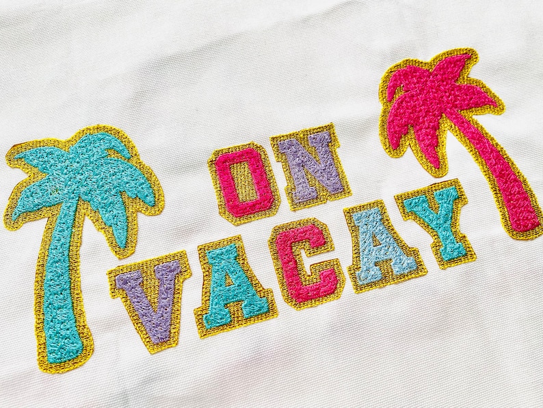 2023 New Mini Faux Chenille Glitter HTV Font Athletic Sport Varsity ...