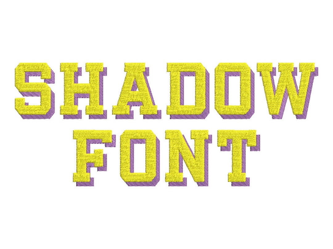 Block Type Shadow Font Fill Stitch Machine Embroidery Designs Assorted ...