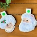 Mr and Mrs Claus ITH Key Fob Snap Tab Machine Embroidery Designs ...