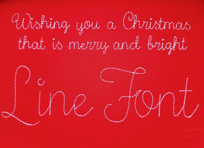 Handwriting Font Mini Micro Alphabet Letters Line Outline Stitch ...