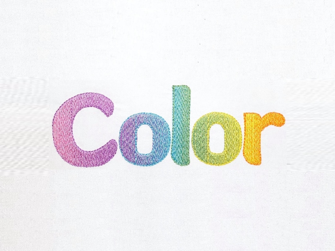 Rainbow Iridescent 2 Color FONT Machine Embroidery Designs Assorted ...