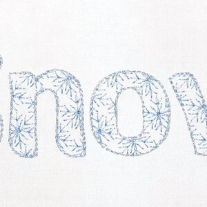 Snowflake Font Light Sketch Outline Christmas Frozen Winter Alphabet ...