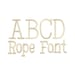 Rope FONT Alphabet Letters and Numbers Machine Embroidery Designs in ...