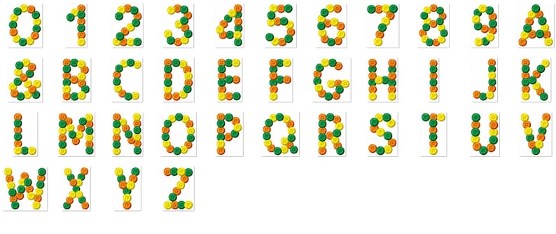 Circle Fringed FONT Alphabet Letters Machine Embroidery Designs in ...