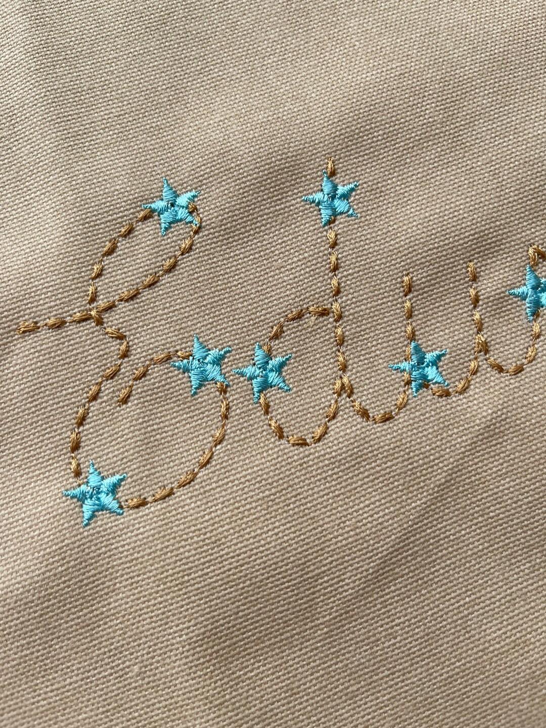Hand Stitch Effect Starry FONT Machine Embroidery Designs in Assorted Sizes 2, 2.4, 3, 3.8, 4.6 ...