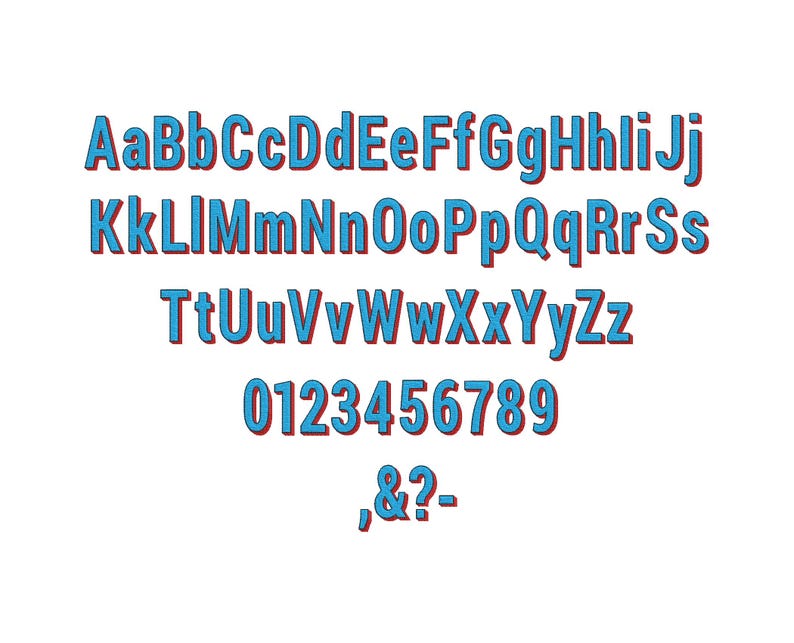 Shadow Block FONT Machine Embroidery Designs Shadowed Alphabet Monogram ...