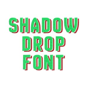 Shadow Drop FONT Machine Embroidery Designs Best Shadowed Monogram ...