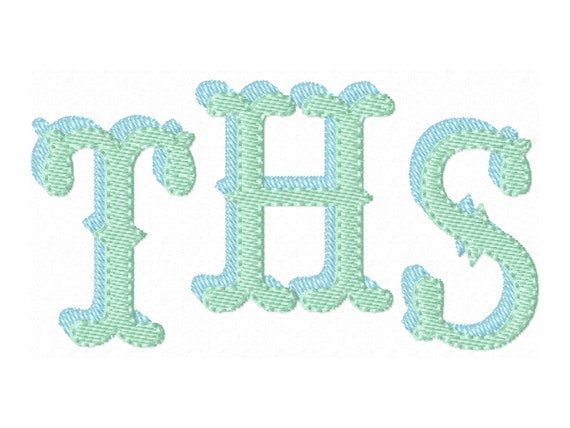 Monogram Font Machine Embroidery Designs Western Theme Saloon - Etsy