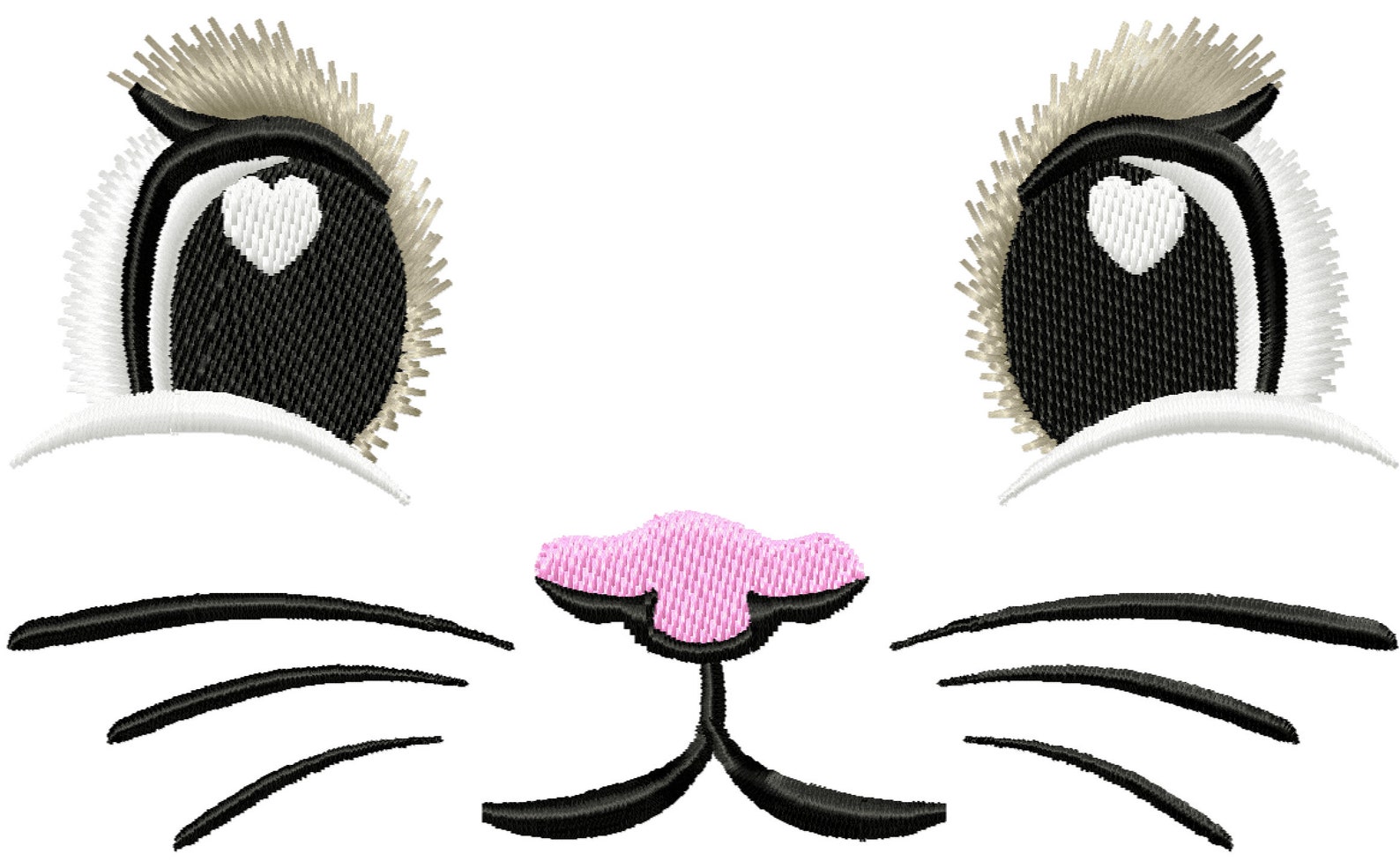 Pretty Bunny Doll Face Machine Embroidery Embroidery Design - Etsy