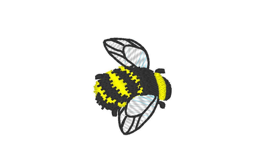 Little Add on Bee Embroidery Design - Machine Embroidery Fill Stitch ...