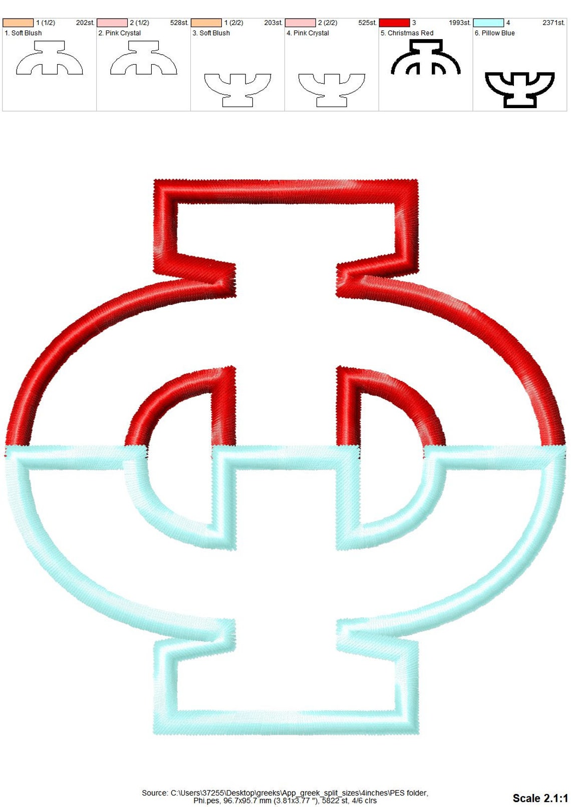 2 Colors GREEK Block Split Divided Collegiate Alphabet - Etsy