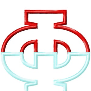 2 Colors GREEK Block Split Divided Collegiate Alphabet Sororities Greek ...