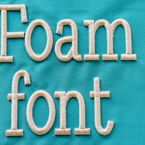 Puff Embroidery Font File Machine Embroidery Designs 3D Raised Puffy ...