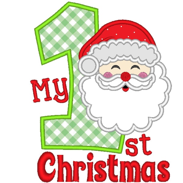 First Christmas Embroidery Design - Etsy