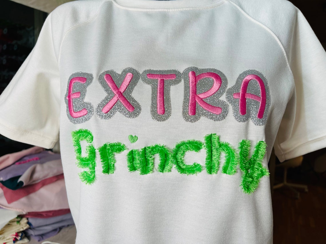 Fluffy Fringed FONT Machine Embroidery Designs in Assorted Sizes, Girly ...