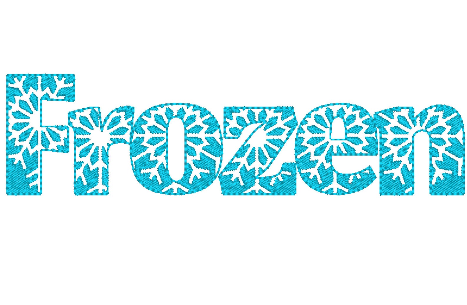 Simply Frozen Font Machine Embroidery Designs Uppercase - Etsy