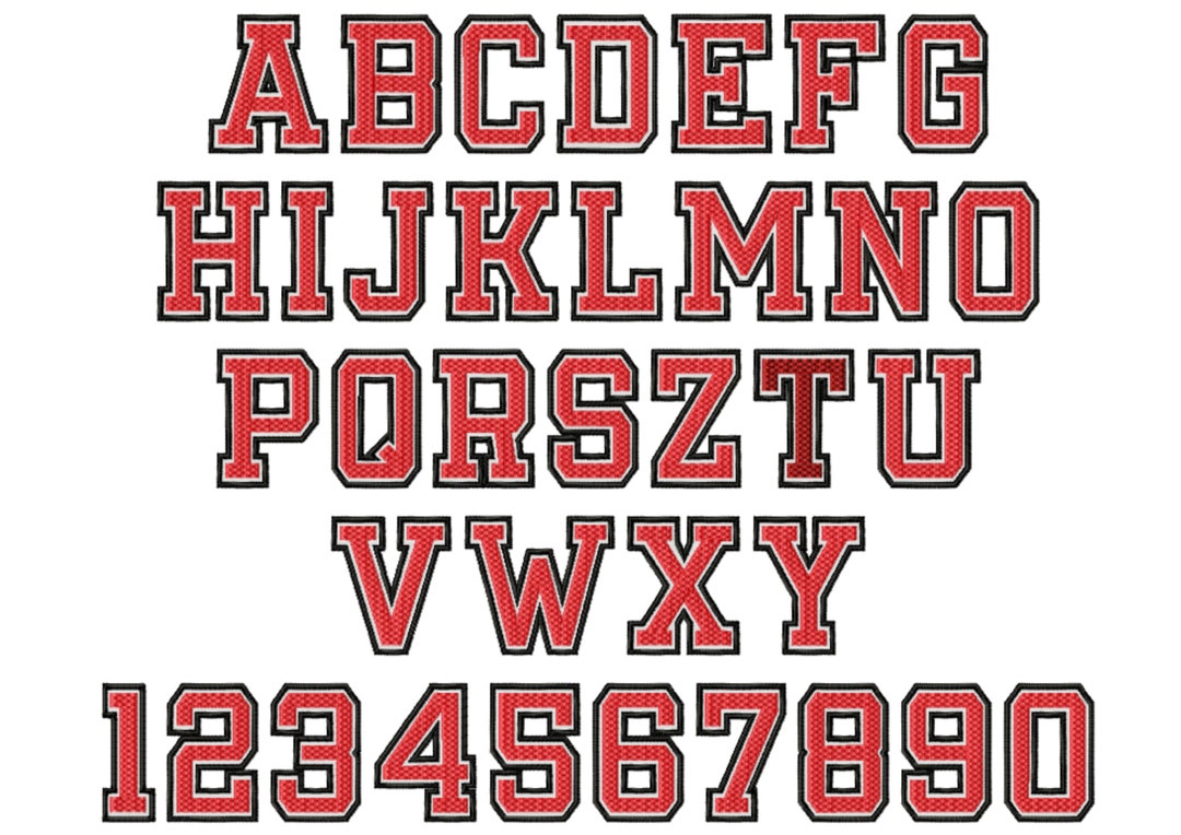 MINI Waffle Varsity Collegiate Athletics Sport Block Type Font Machine ...
