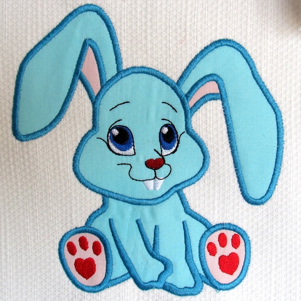 Rabbit Applique - Etsy