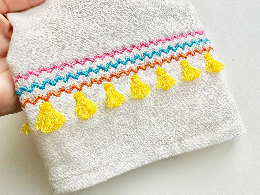 Ric Rac Fringed Bottom Border Fringe Tassel Machine Embroidery Designs ...