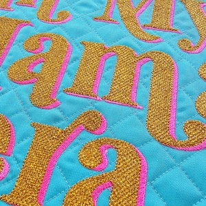 Vintage Glitter Font HTV Glitter Vinyl Monogram Sparkling Retro ...