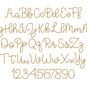 Quick Light Stitch Chain FONT Machine Embroidery Designs in Assorted ...