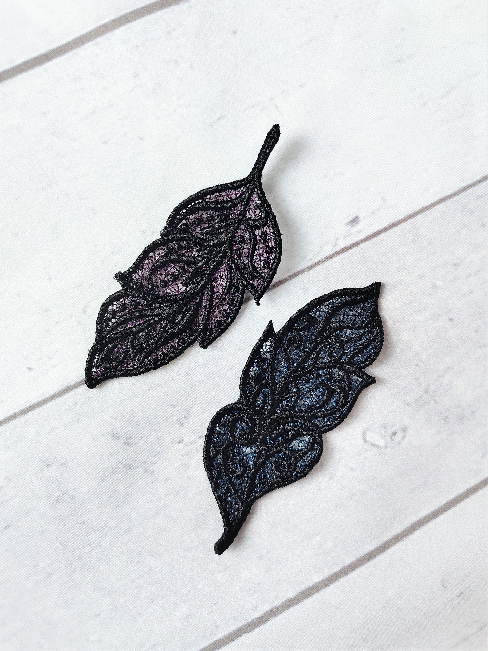 FSL Free Standing Lace Feathers 2 Types Feather Machine Embroidery ...