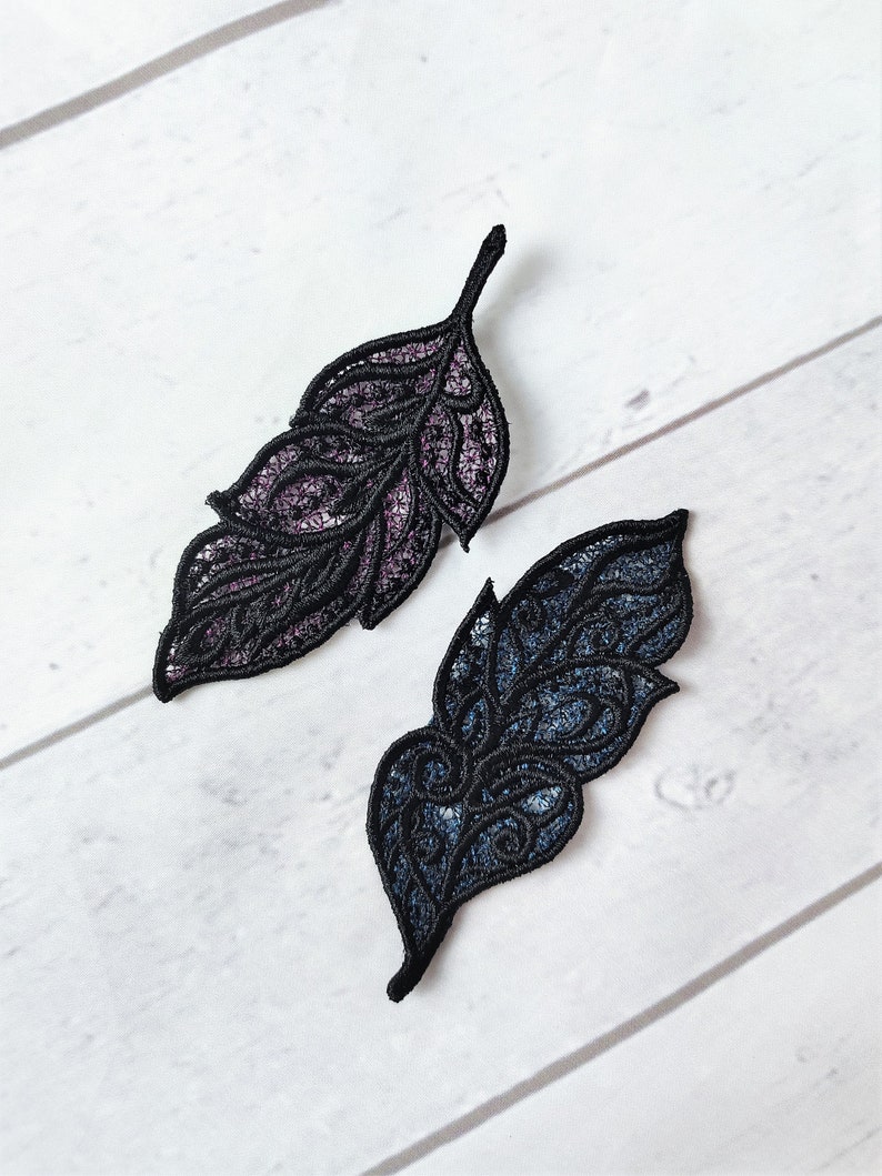 FSL Free Standing Lace Feathers 2 Types Feather Machine Embroidery ...