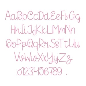 Bold Chain FONT Dense Chain Stitch Medium and Big Sizes Alphabet ...