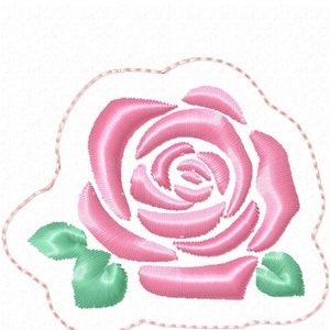 Glitter Vinyl HTV Applique Mini Handwritten Satin Stitch Rose FONT ...