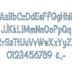 Chevron Font Ricrac Chevron Alphabet Versatile Letters and Numbers ...
