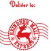 Reindeer Mail Express Stamp SET of 3 Types Christmas Envelope Sack ...
